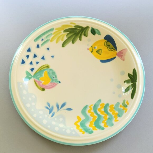 Studio Nova | Dining | Barrier Reef Dinner Plate Fish Sea Plants Aqua ...